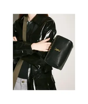 Saint Laurent Logo-plaque Wash Bag
