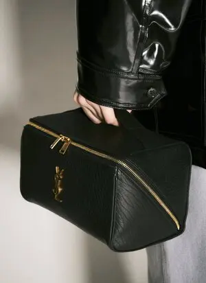 Saint Laurent Logo-plaque Wash Bag