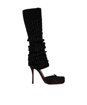 CHRISTIAN LOUBOUTIN Bow-decorated High Heels - Black