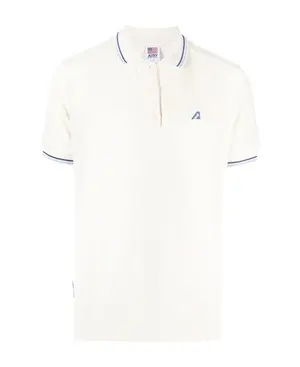 AUTRY Logo Patch Short-sleeved Polo Shirt