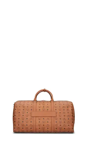 Mcm Ottomar Logo Patterned Weekender Duffel Bag