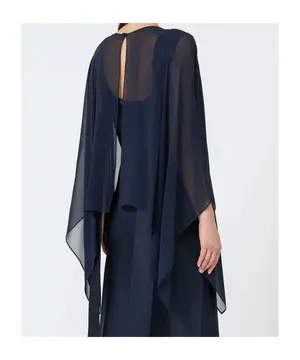 Max Mara Round Neck Shawl With Back Cutout Detail - No