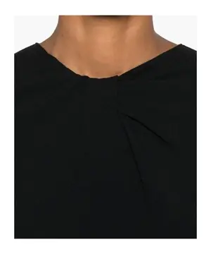 Gucci Split Twisted Maxi Dress With Long Sleeves