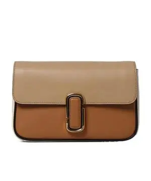 Marc Jacobs Logo Plaque Chained Shoulder Bag - Nude