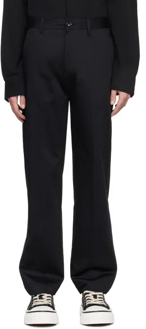 AMI Paris Mid-rise Cropped Trousers