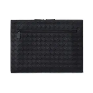 Bottega Veneta Woven Zip Clutch Bag