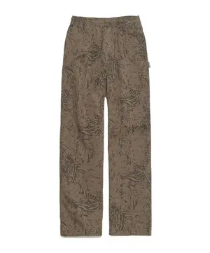 StÜssy Patterned Straight-leg Trousers - Brown