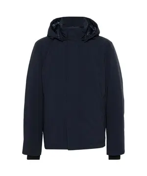Woolrich Padded Detachable Hooded Jacket - Meltonblue