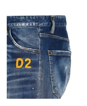 Dsquared2 Distressed Medium Hiking Jeans