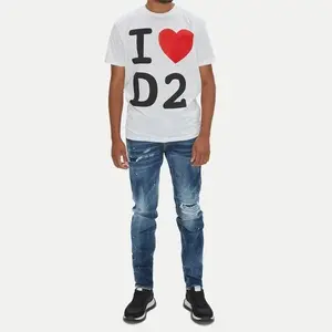 Dsquared2 Distressed Medium Hiking Jeans