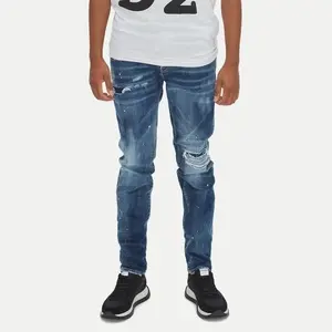Dsquared2 Distressed Medium Hiking Jeans
