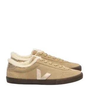 VEJA Shearling Detailed Lace-up Sneakers