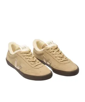 VEJA Shearling Detailed Lace-up Sneakers