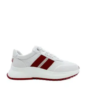 Bally Mesh Panel Leather Low-top Sneakers - White