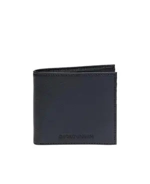 Emporio Armani Embossed Logo Billfold Wallet - Black