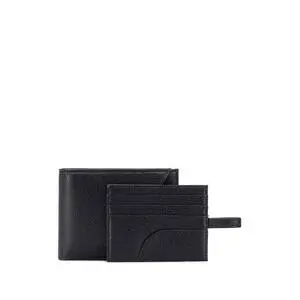 Emporio Armani Textured Leather Wallet Card Holder