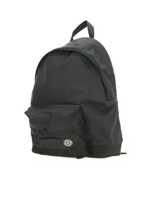 Stone Island Logo-patch Zip-up Backpack