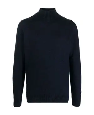 LARDINI Fine-knit Roll-neck Jumper - Black