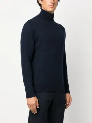 LARDINI Fine-knit Roll-neck Jumper