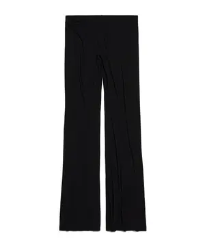 Balenciaga Bb Garderobe Artwork Embroidered Elastic Waist Flared Pants