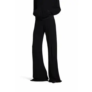 Balenciaga Bb Garderobe Artwork Embroidered Elastic Waist Flared Pants