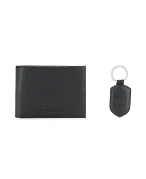 Emporio Armani Embossed Logo Wallet - Black