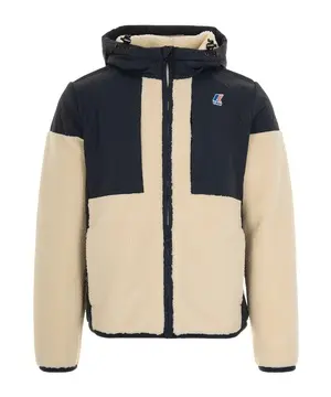 K-WAY Zip Up Hoodie With Logo And Patch Pockets