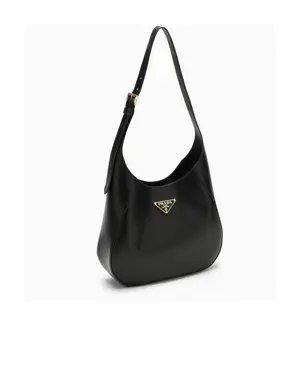 Prada Logo-triangle Curve-edge Shoulder Bag