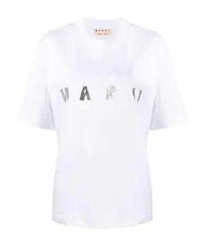 Marni Logo Print T-shirt - White