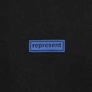 REPRESENT Logo Print Long Sleeve Hoodie