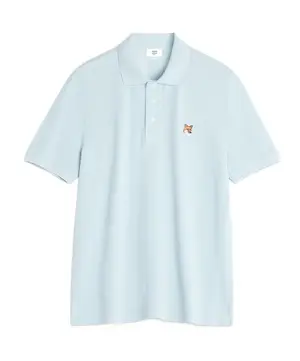 Maison Kitsuné Fox Head Patch Short-sleeved Polo Shirt