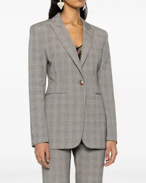 VIVIENNE WESTWOOD Single-breasted Checked Tailored Blazer