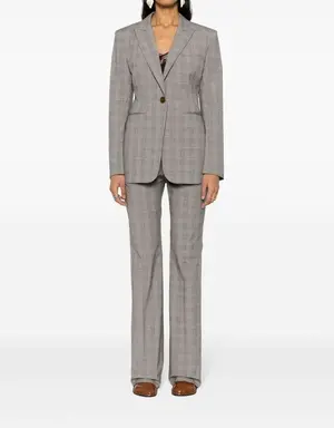 VIVIENNE WESTWOOD Single-breasted Checked Tailored Blazer