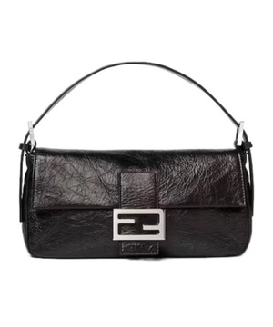 Fendi Baguette Shoulder Bag - Black