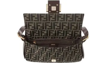 Fendi Baguette Ff Jacquard Shoulder Bag