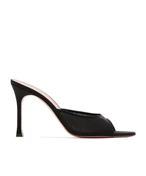 Amina Muaddi Open-toe High-heeled Sandals - Black