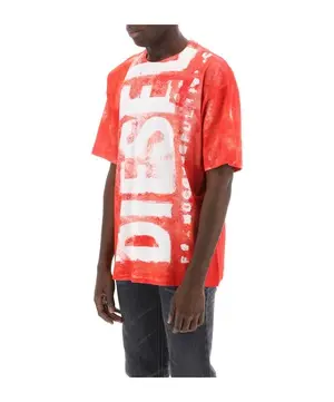 DIESEL® T-boxt Bisc Logo Printed Crewneck T-shirt