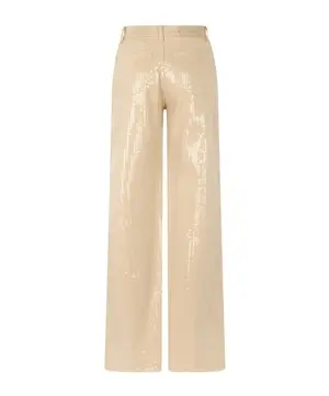 7 For All Mankind Sequined Wide-leg Pants