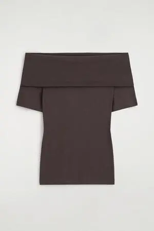 Cos Folded Off-the-shoulder Top