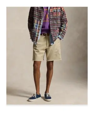 Polo Ralph Lauren Frayed-hem Printed Shorts