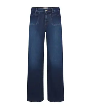 FRAME Le Slim Palazzo Belt Loop Jeans - Savior