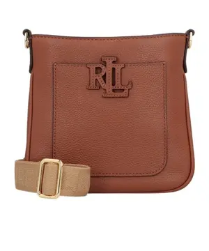 Ralph Lauren Logo Patch Cameryn Crossbody Bag - Brown