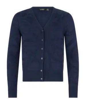 Ralph Lauren Jacquard V-neck Knitted Cardigan