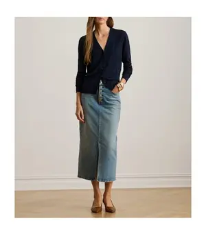 Ralph Lauren Jacquard V-neck Knitted Cardigan