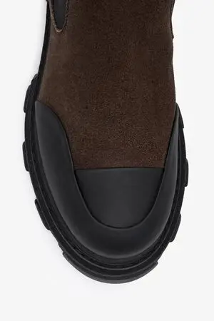 GANNI Cleated Mid Chelsea Boots