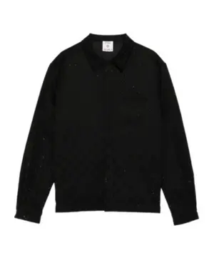 Casablanca Crystal Embellishment Shirt - Black