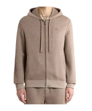 Etro Paisley Zip-up Hoodie - Nude