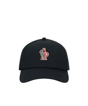 Moncler Logo Hat - Black