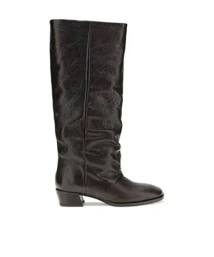 P.a.r.o.s.h Round-toe Tall Boots - Brown