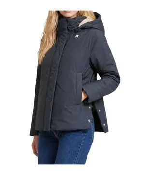 K-WAY Marlette Logo Patch Twill Jacket - No